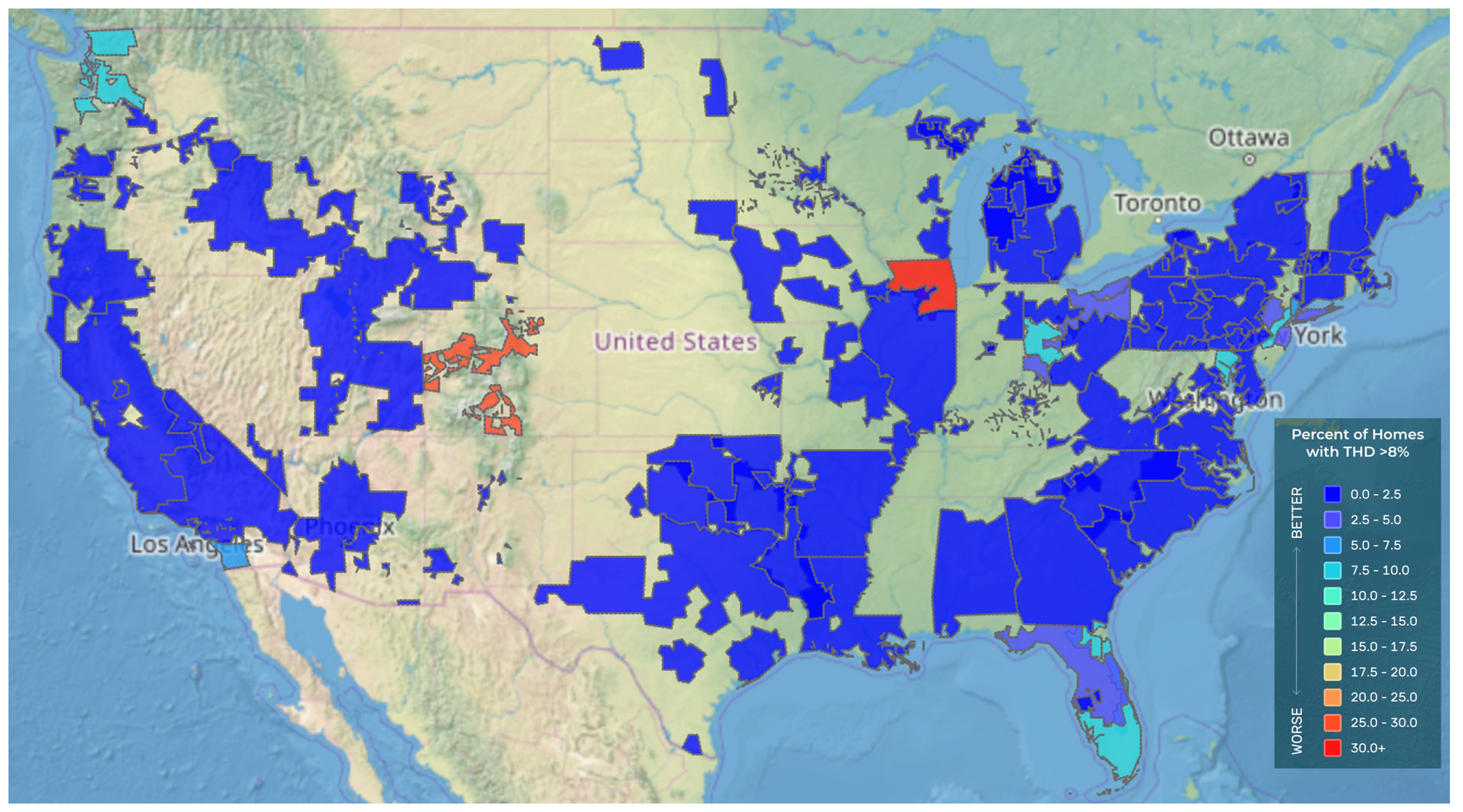Analysis of Total Harmonic Distortion on the U.S. Electric Grid