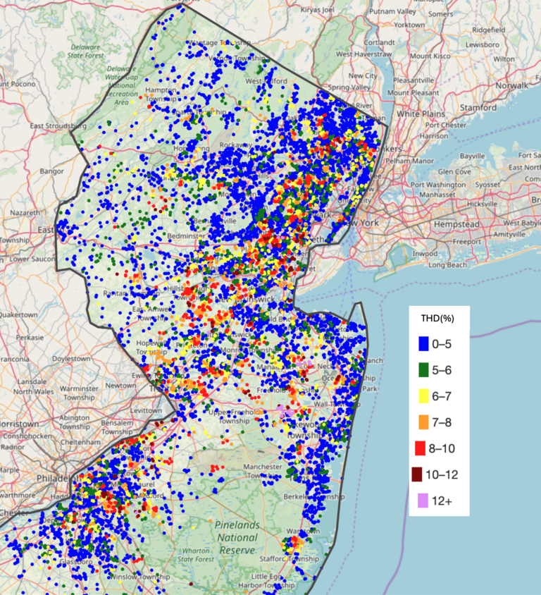Analysis of Total Harmonic Distortion on the U.S. Electric Grid